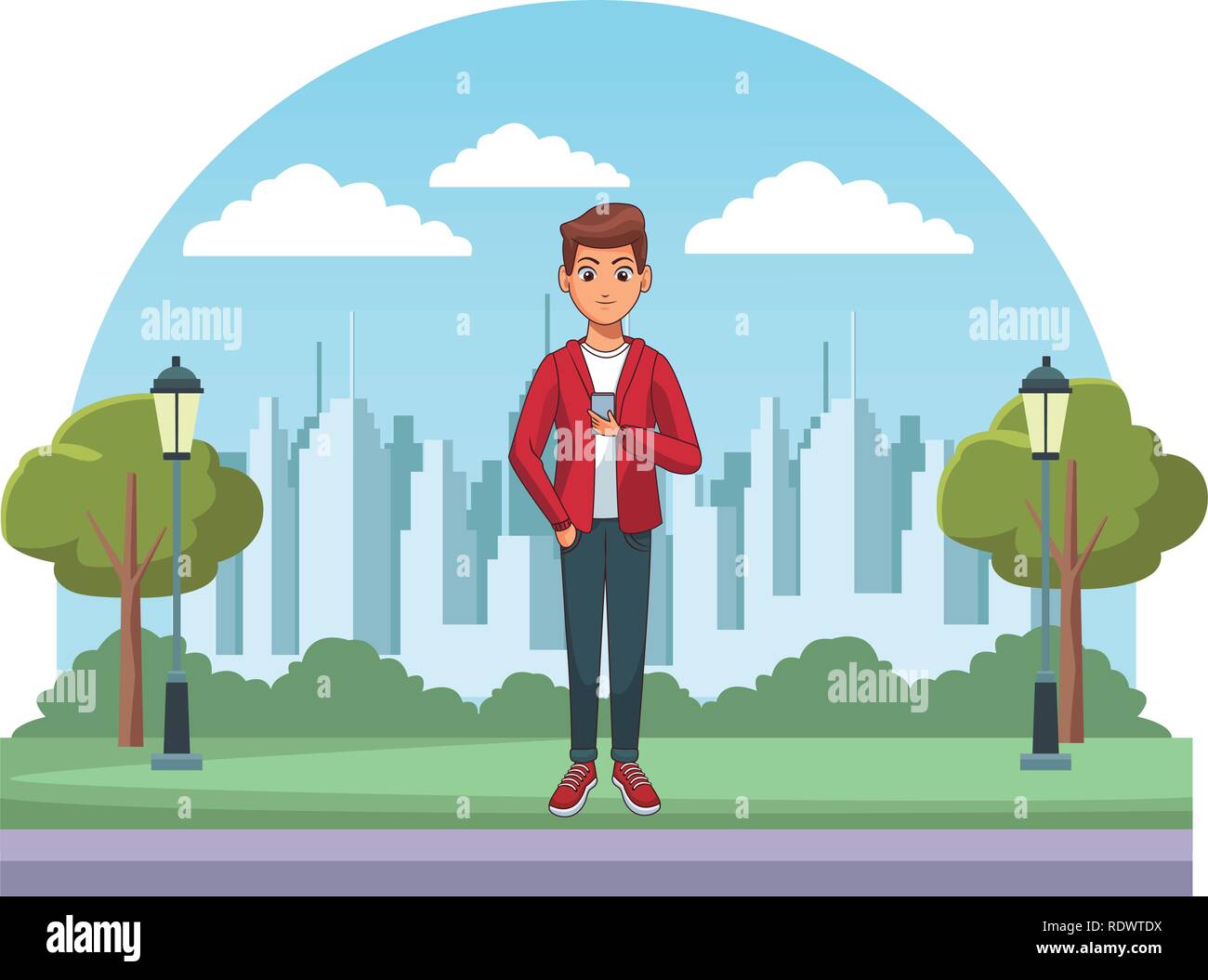 young man cartoon Stock Vector Image & Art - Alamy