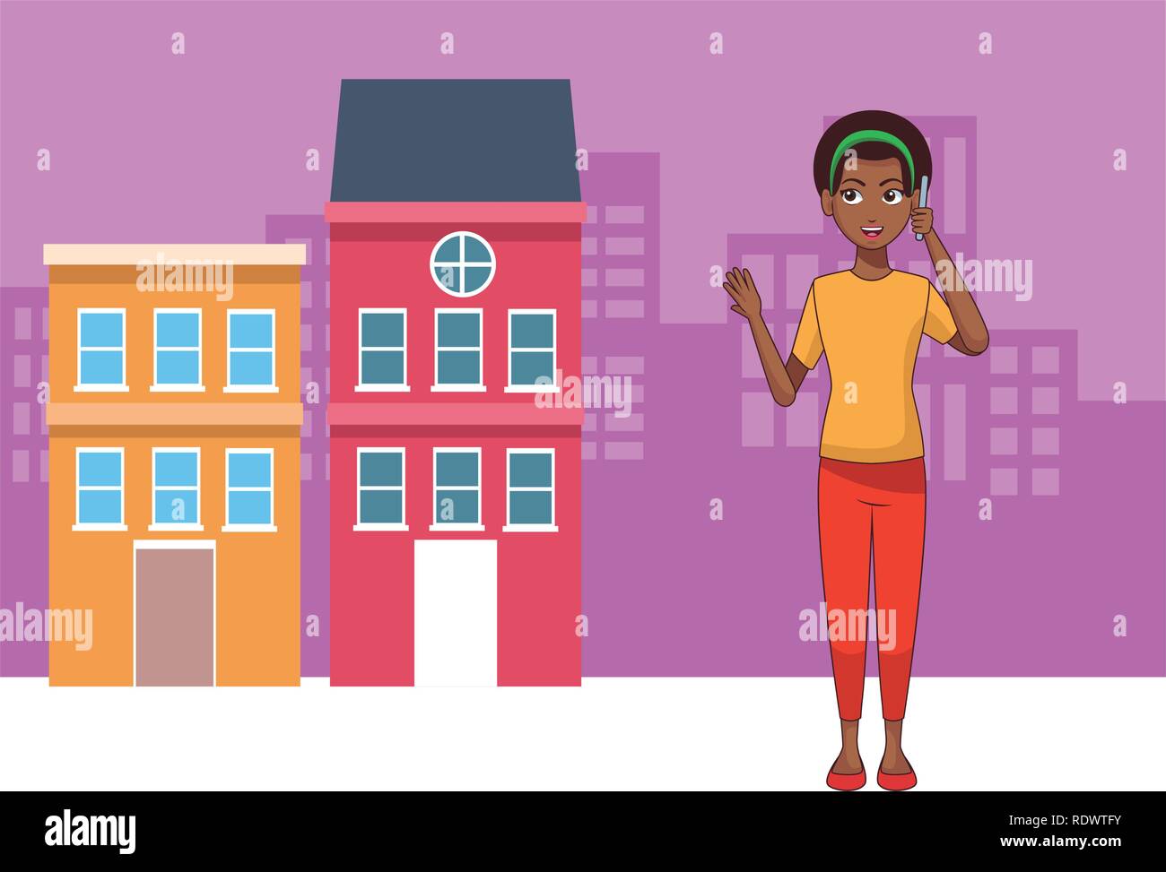 young woman cartoon Stock Vector Image & Art - Alamy