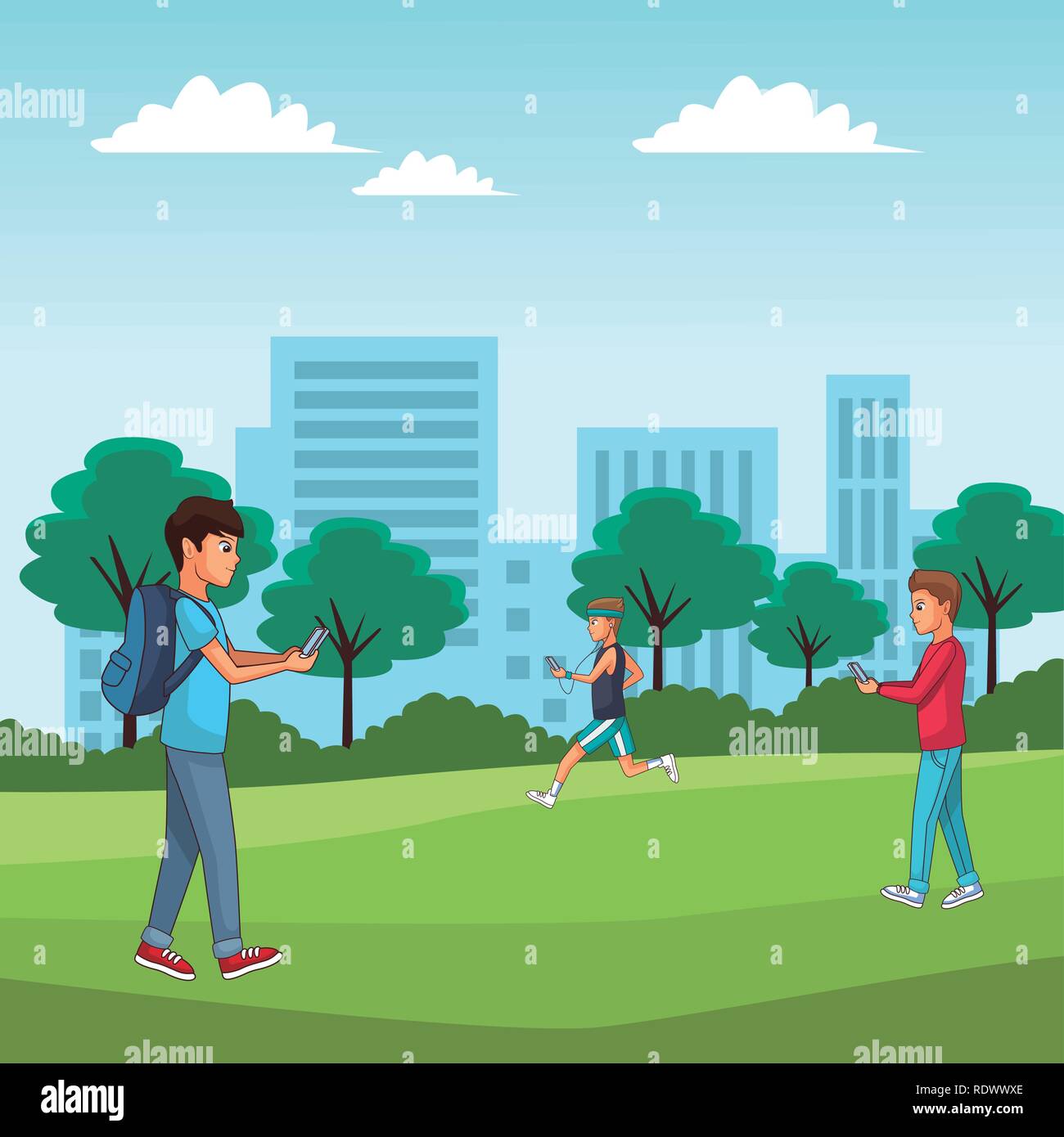 group of friends cartoon Stock Vector Image & Art - Alamy