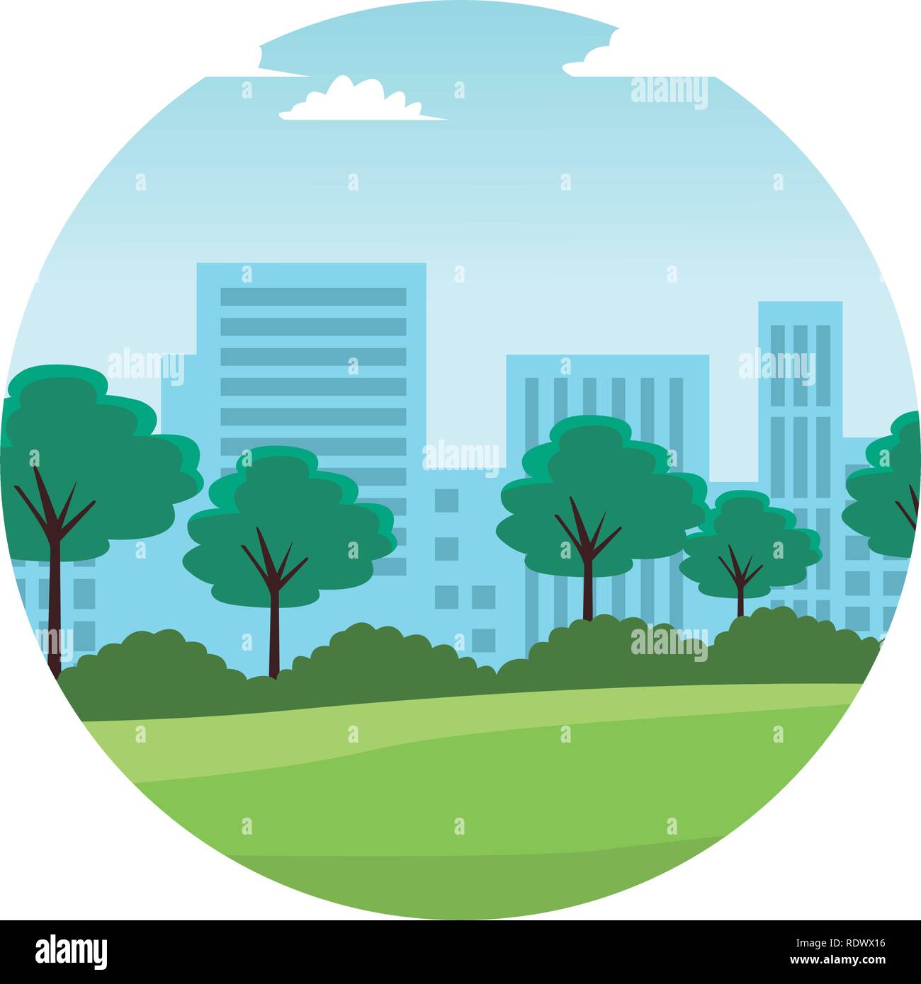 city landscape cartoon Stock Vector Image & Art - Alamy