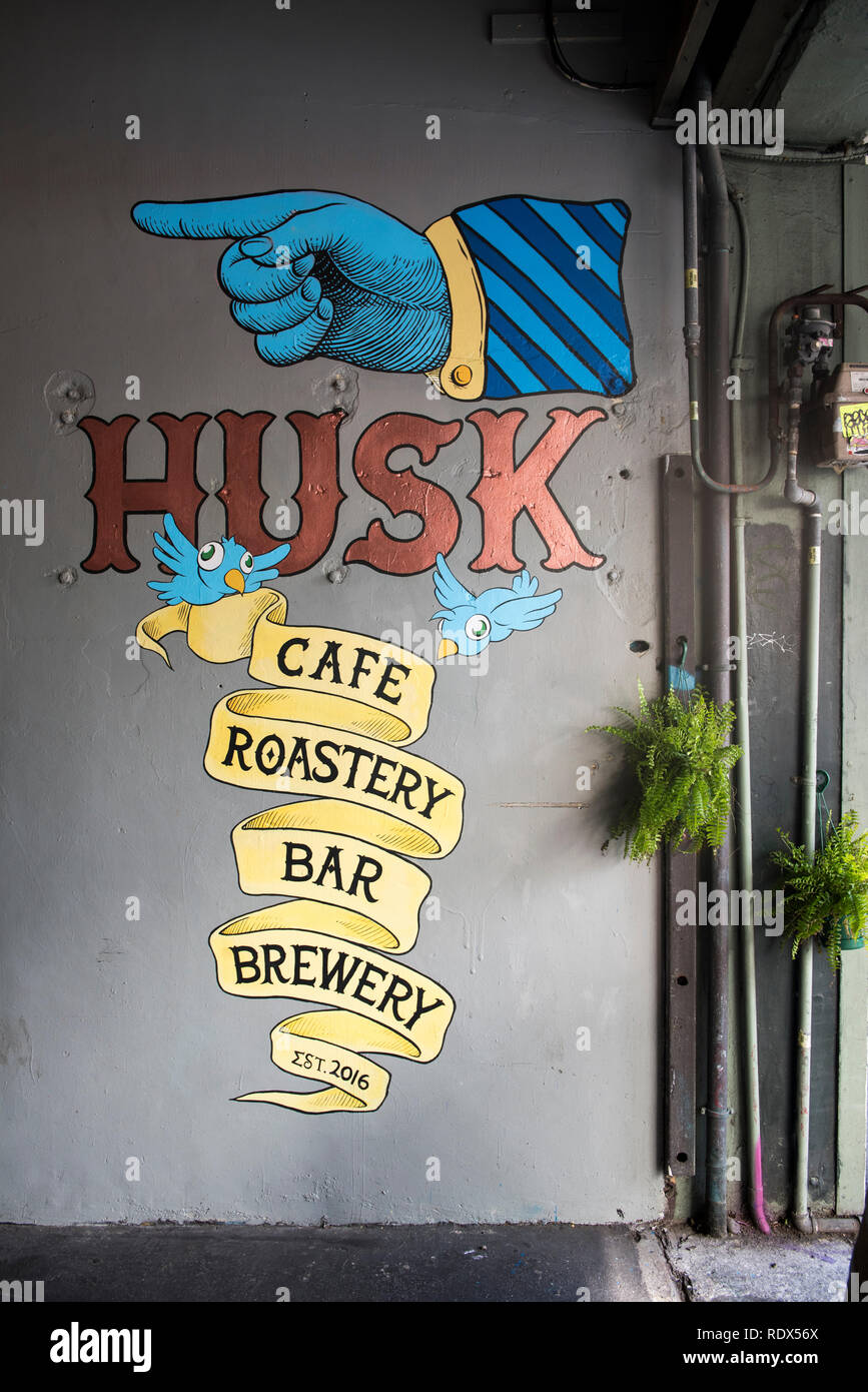 Husk is an eatery, bar, brewery and coffee roastery located down a ...