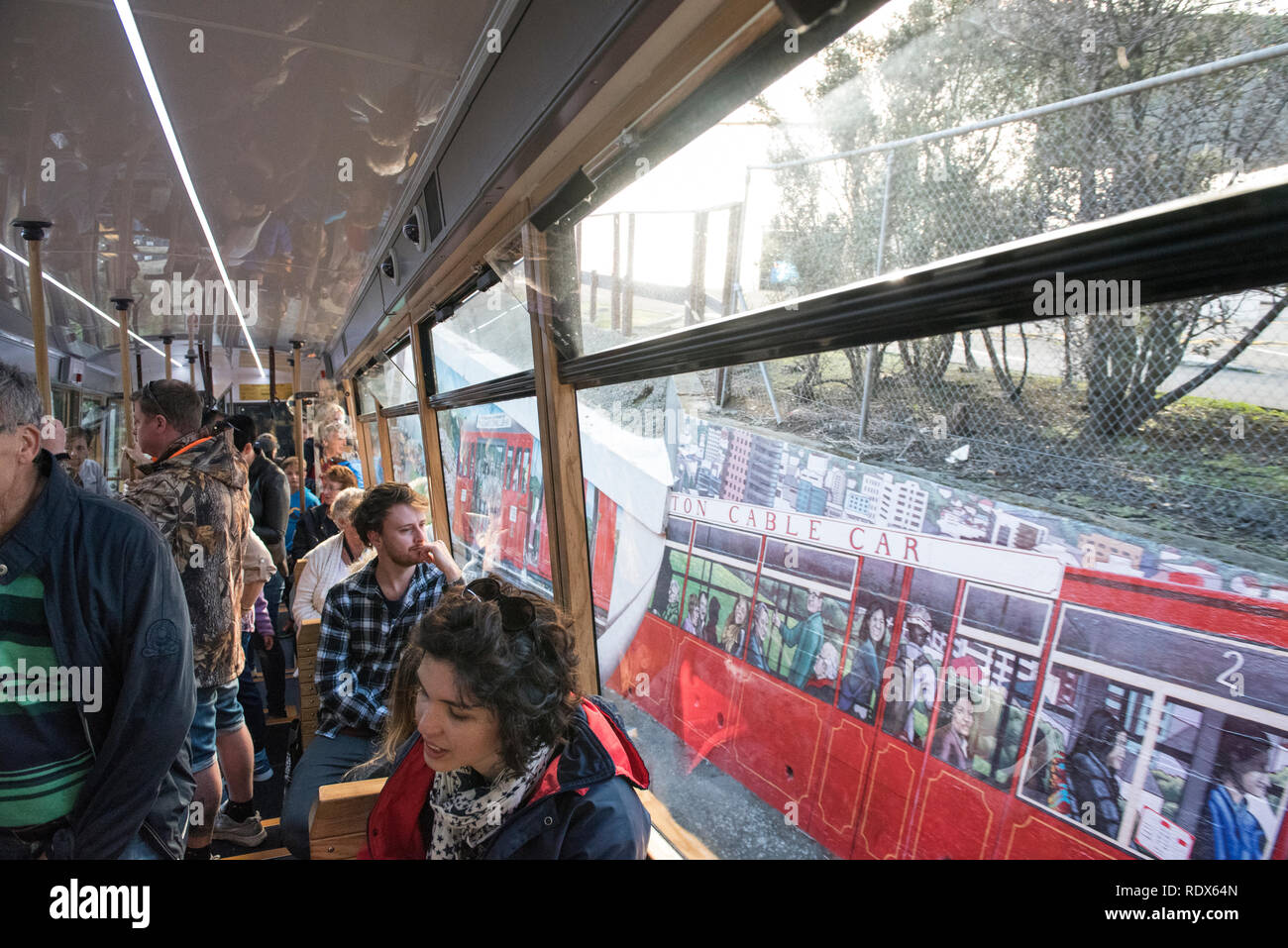 The Wellington Cable Car is a funicular railway which connects Lambton ...