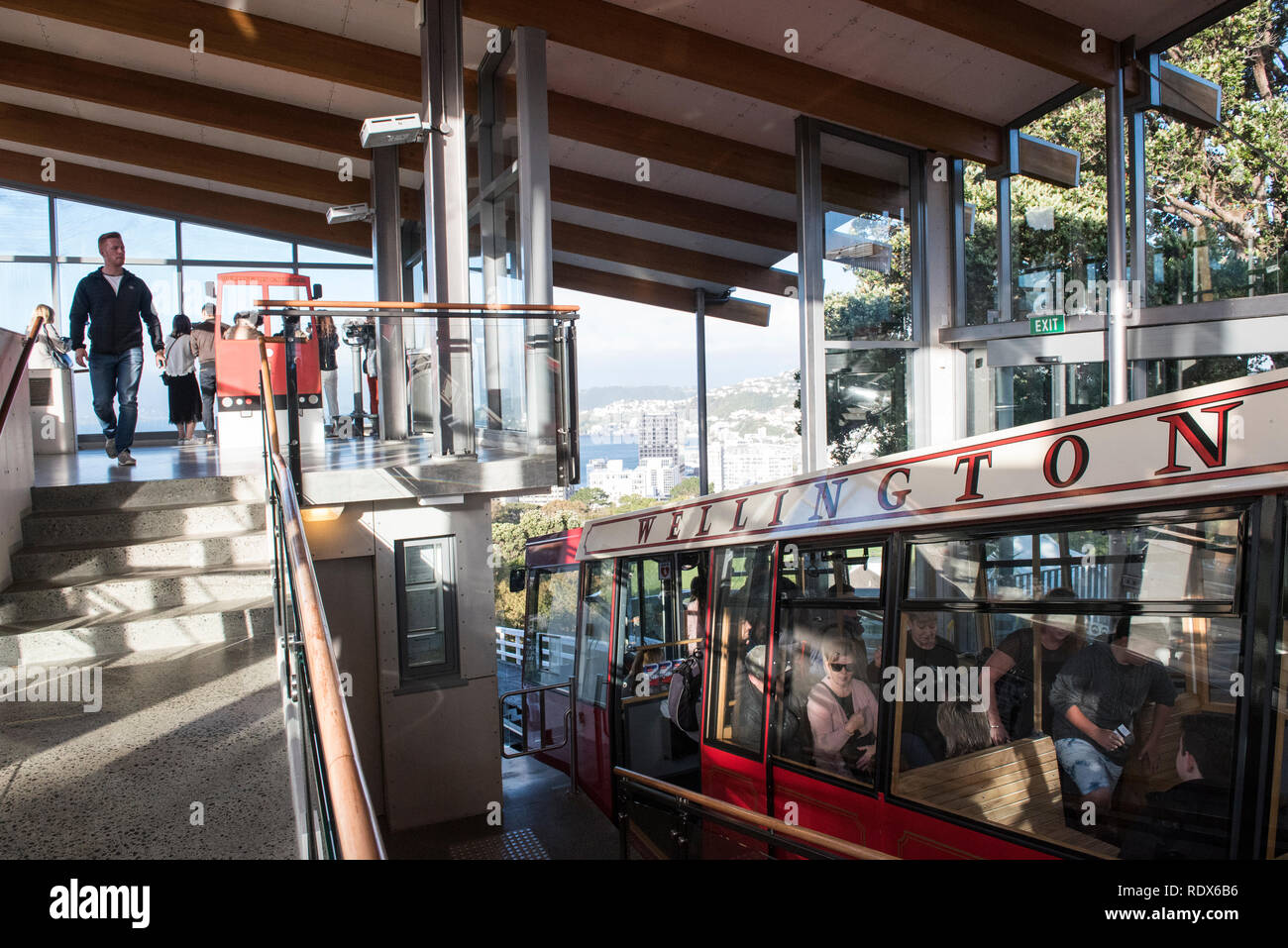 The Wellington Cable Car is a funicular railway which connects Lambton ...