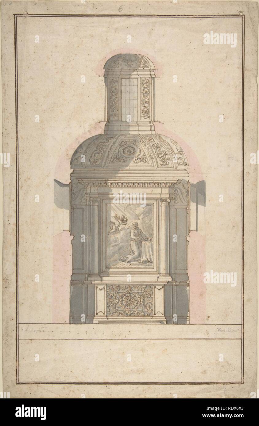 Architectural Drawing for a Chapel Stock Photo - Alamy