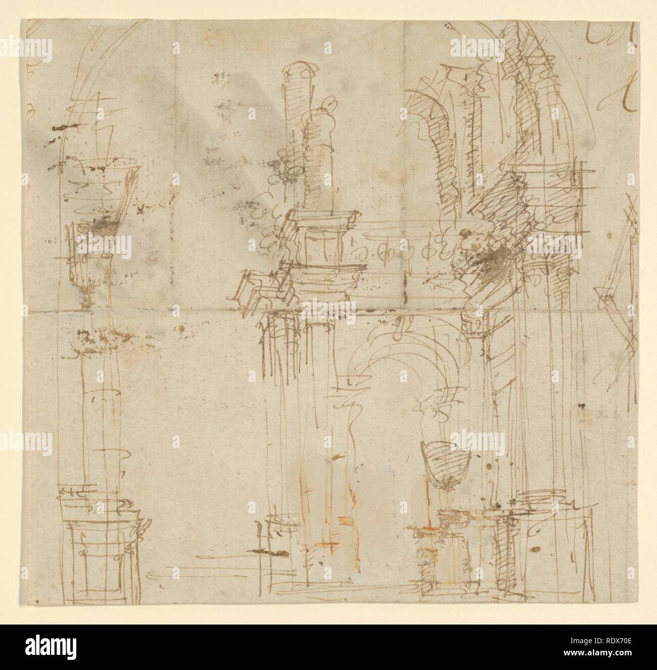 Architectural drawing of arches Stock Photo - Alamy