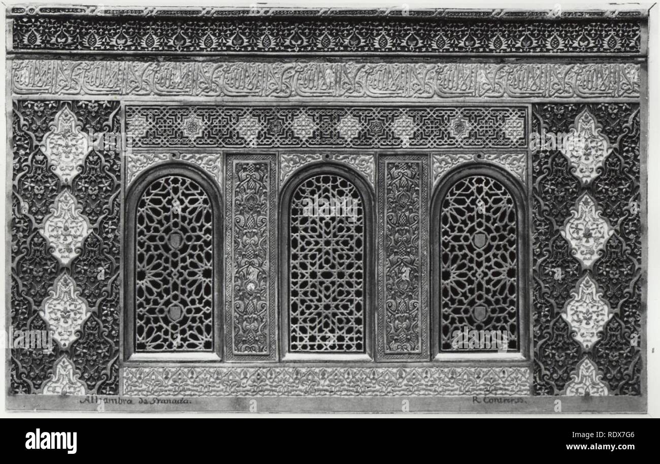 Architectural Model Based on the Alhambra Stock Photo - Alamy