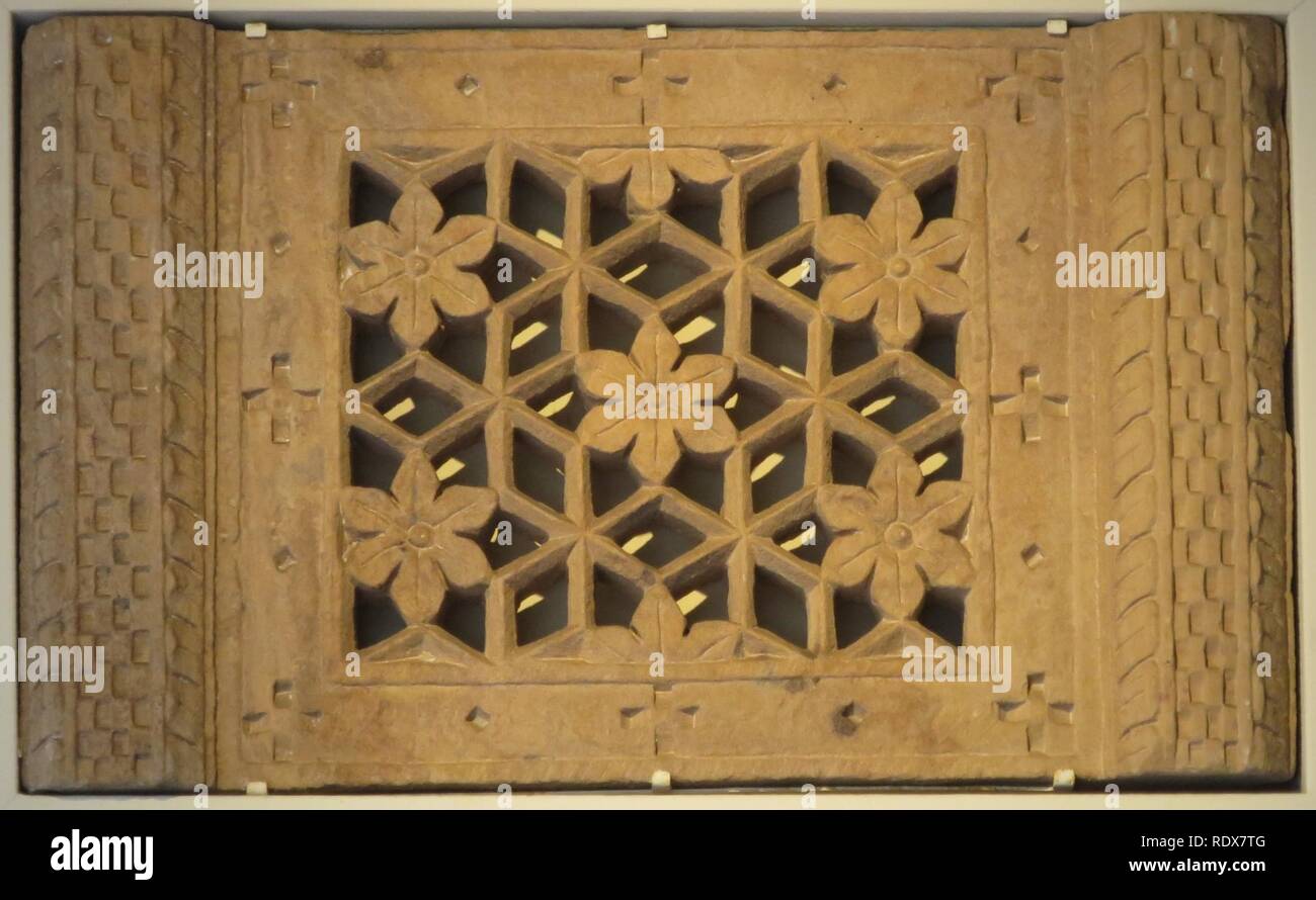Architectural screen from India, 18th century, sandstone, Honolulu ...
