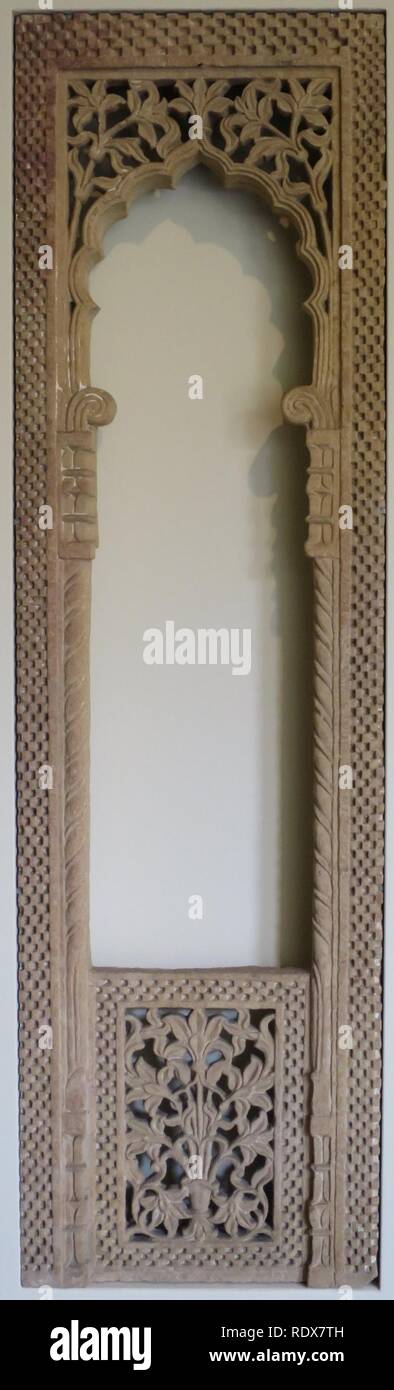 Architectural screen from India, 18th century, sandstone, Honolulu ...