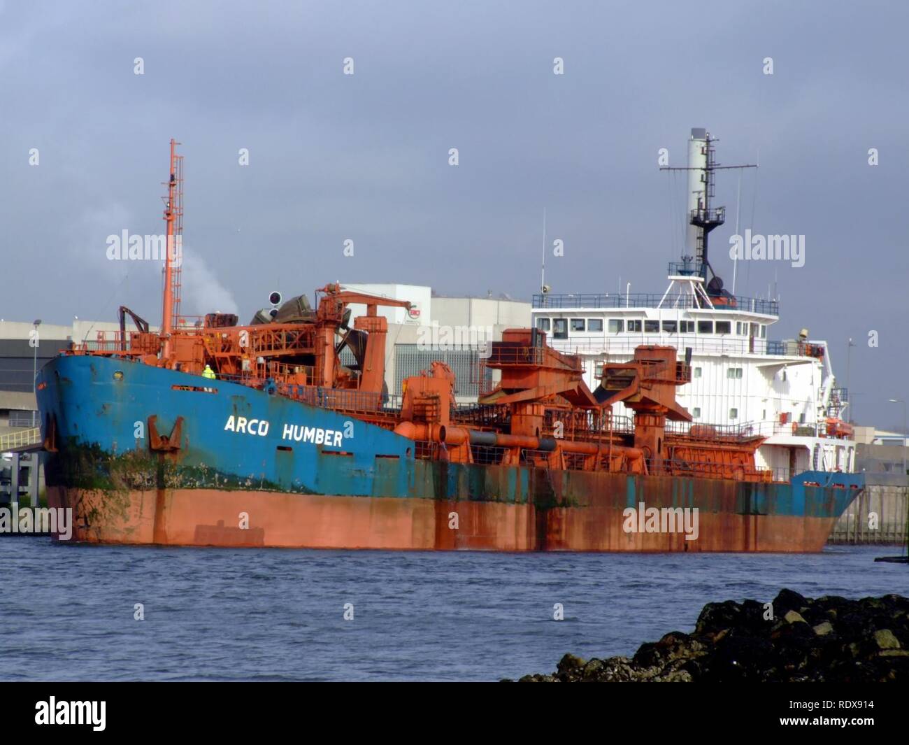 Arco Humber IMO 7204318 at IJmuiden, Port of Amsterdam, Holland Stock ...