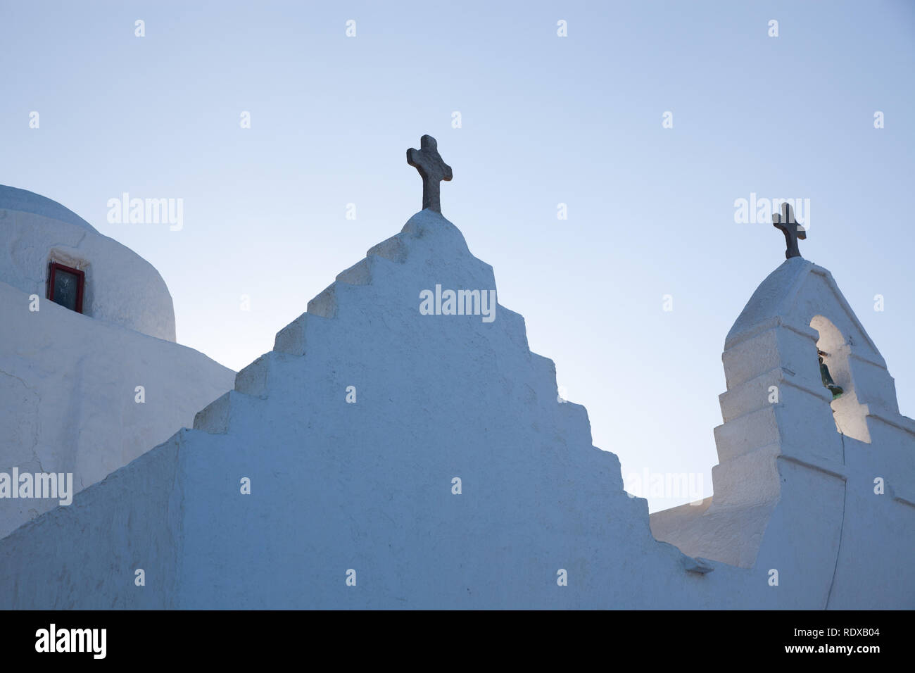 minimalist greek church detail Stock Photo - Alamy