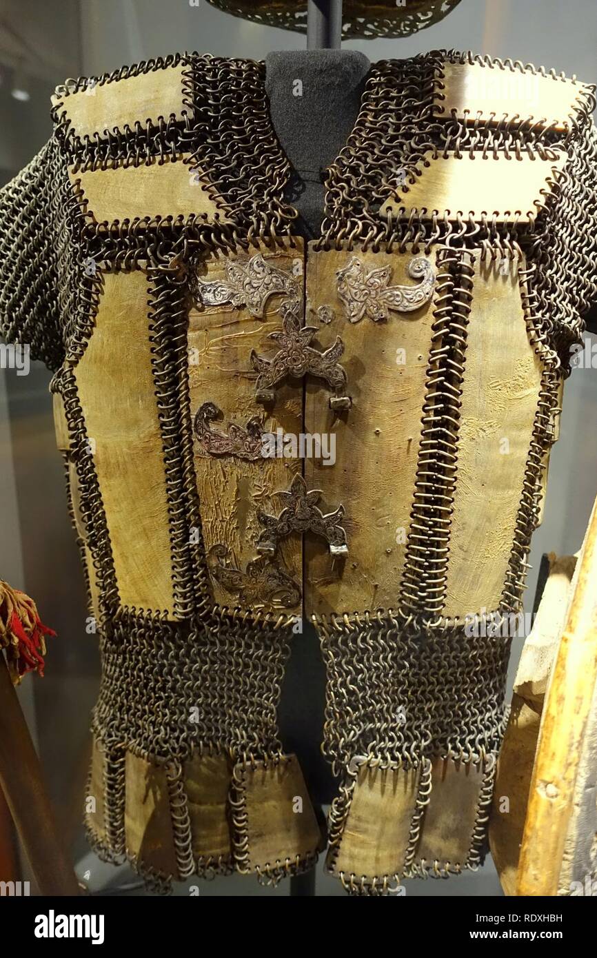 Armor, Moro, Philippines, water buffalo horn, brass, silver - Pacific ...