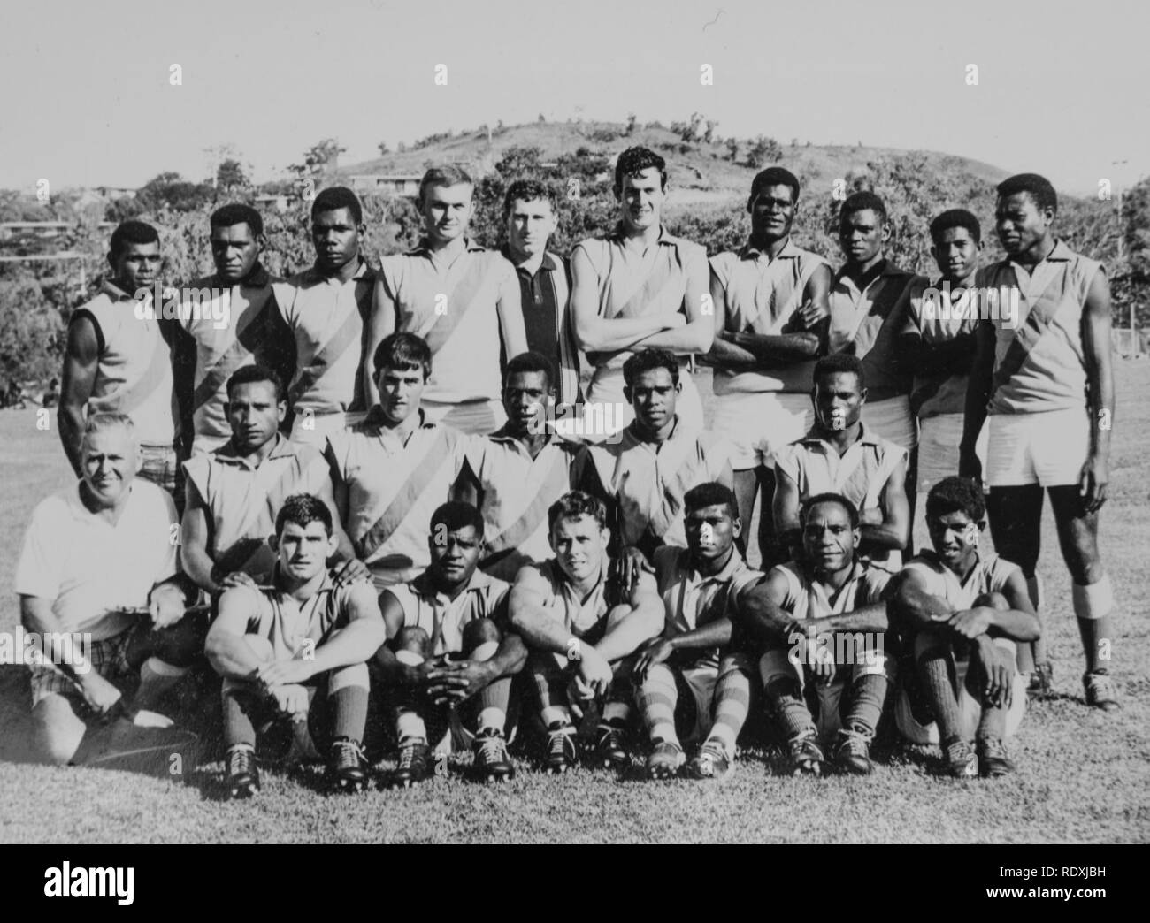 Army Australia Rules Team Port Moresby 1968 Stock Photo - Alamy