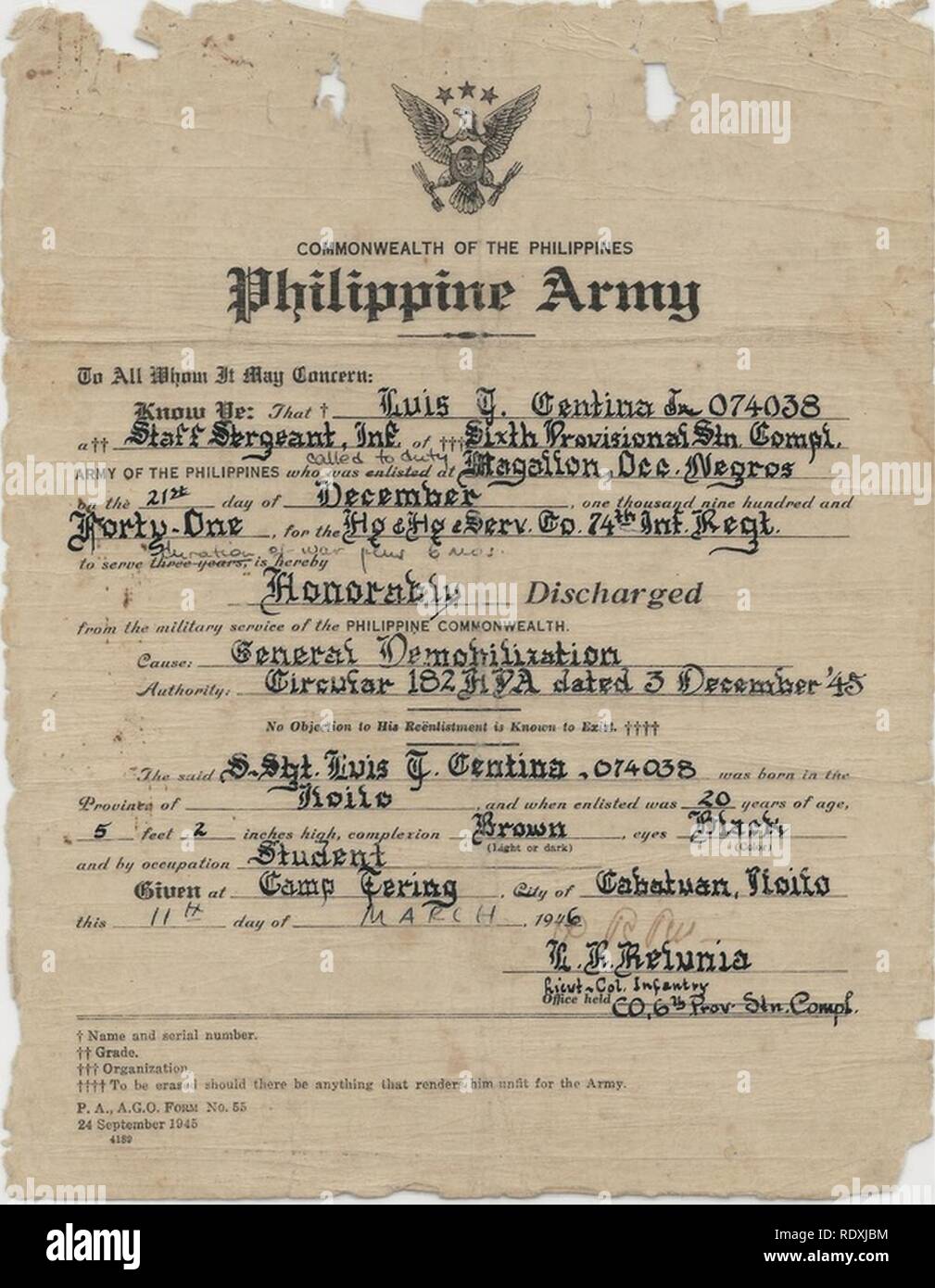 Army enlistment hi-res stock photography and images - Alamy