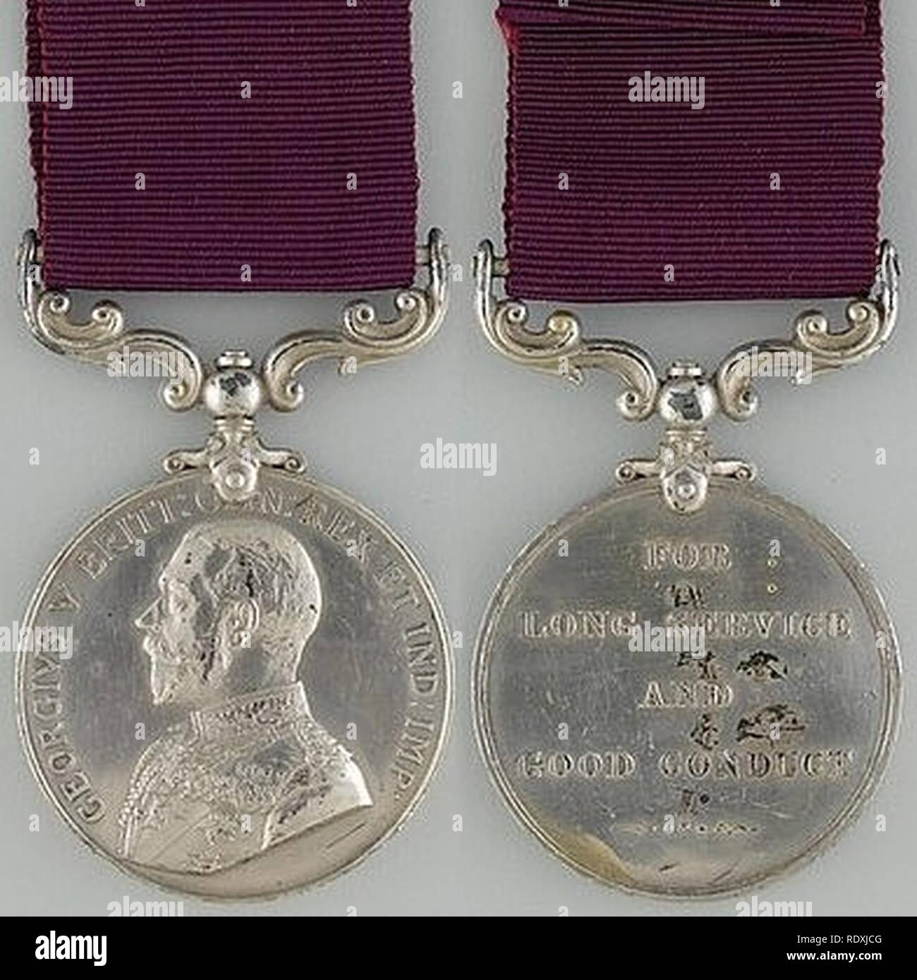 Army Long Service & Good Conduct Medal (George V Stock Photo - Alamy
