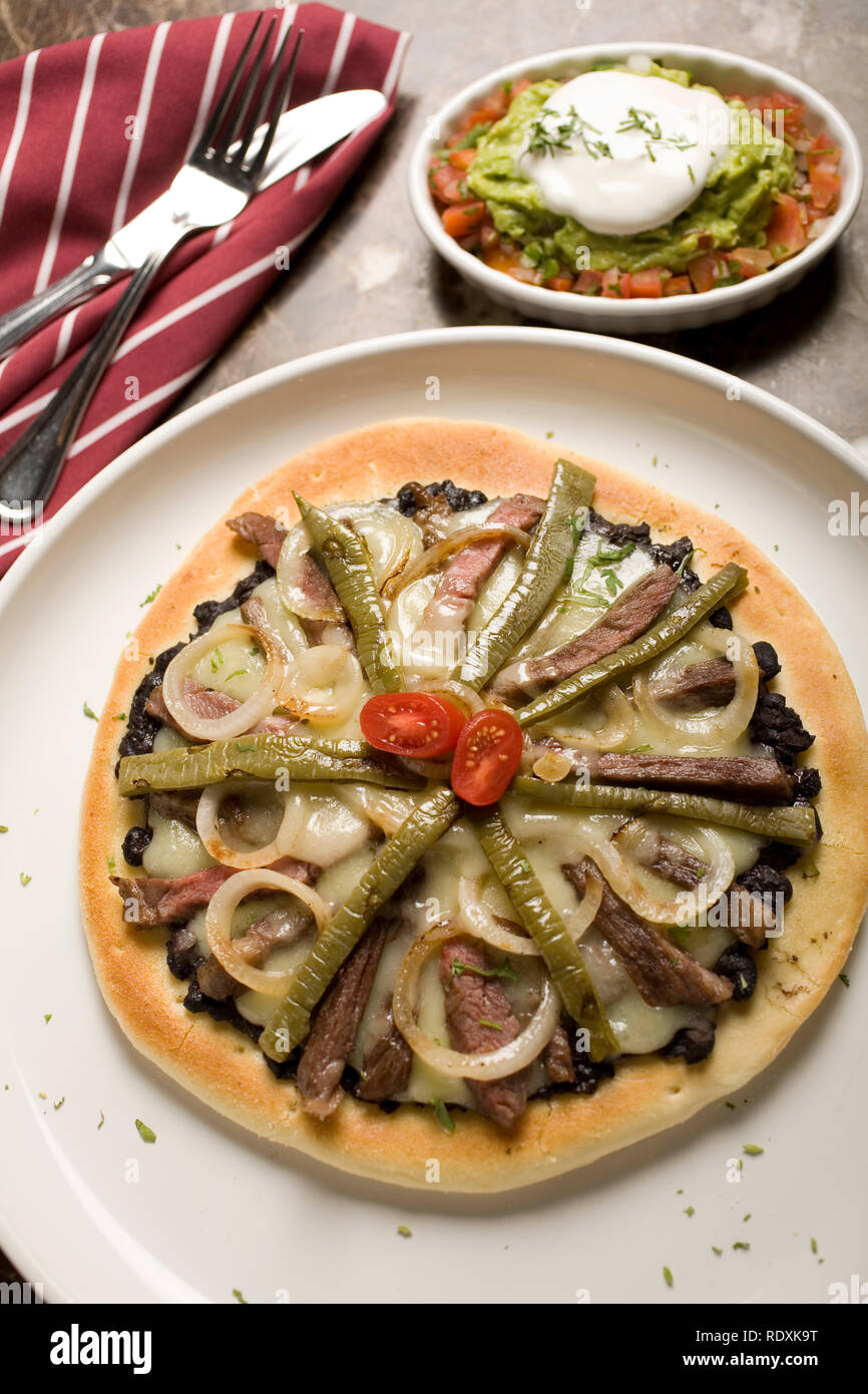 Mexican style pizza Stock Photo - Alamy