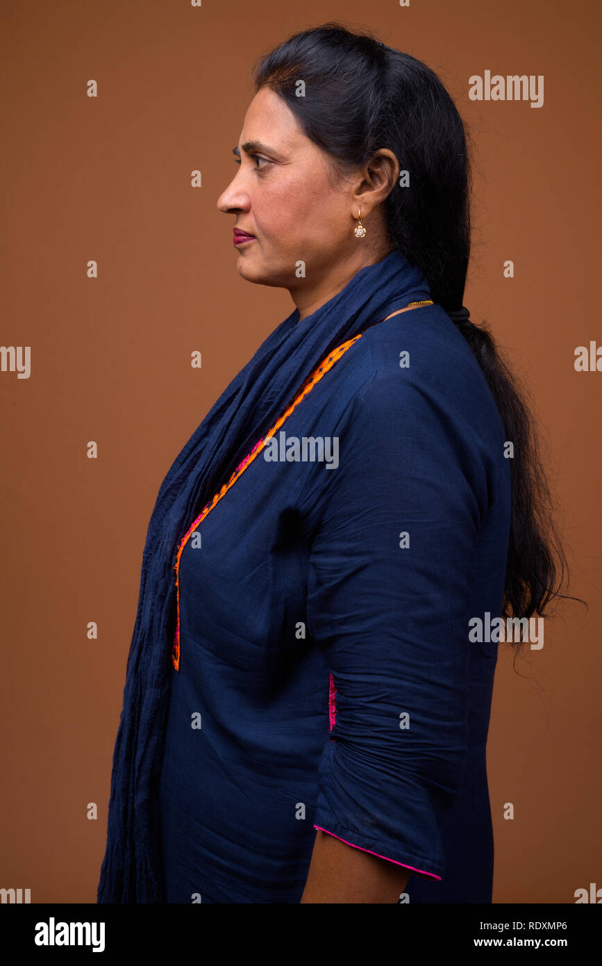 Indian woman profile traditional hi-res stock photography and images ...