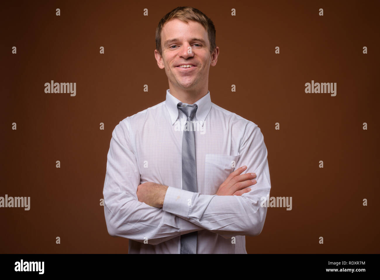 Businessman wearing white shirt hi-res stock photography and images - Alamy