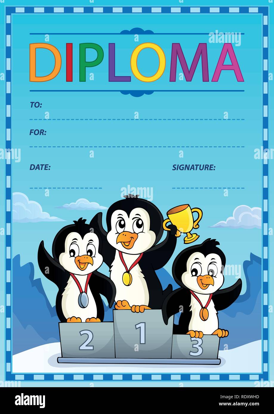 Diploma design image 7 - eps10 vector illustration Stock Vector Image ...