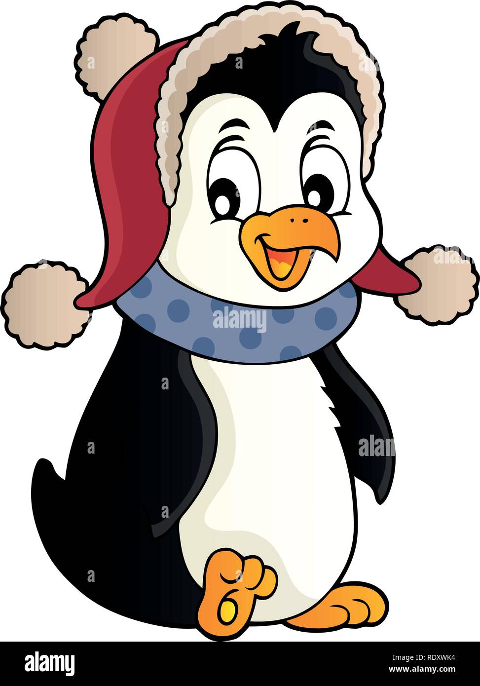 Stylized penguin topic image 3 - eps10 vector illustration Stock Vector ...