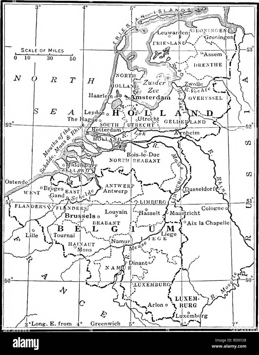 Holstein on a map Black and White Stock Photos & Images - Alamy