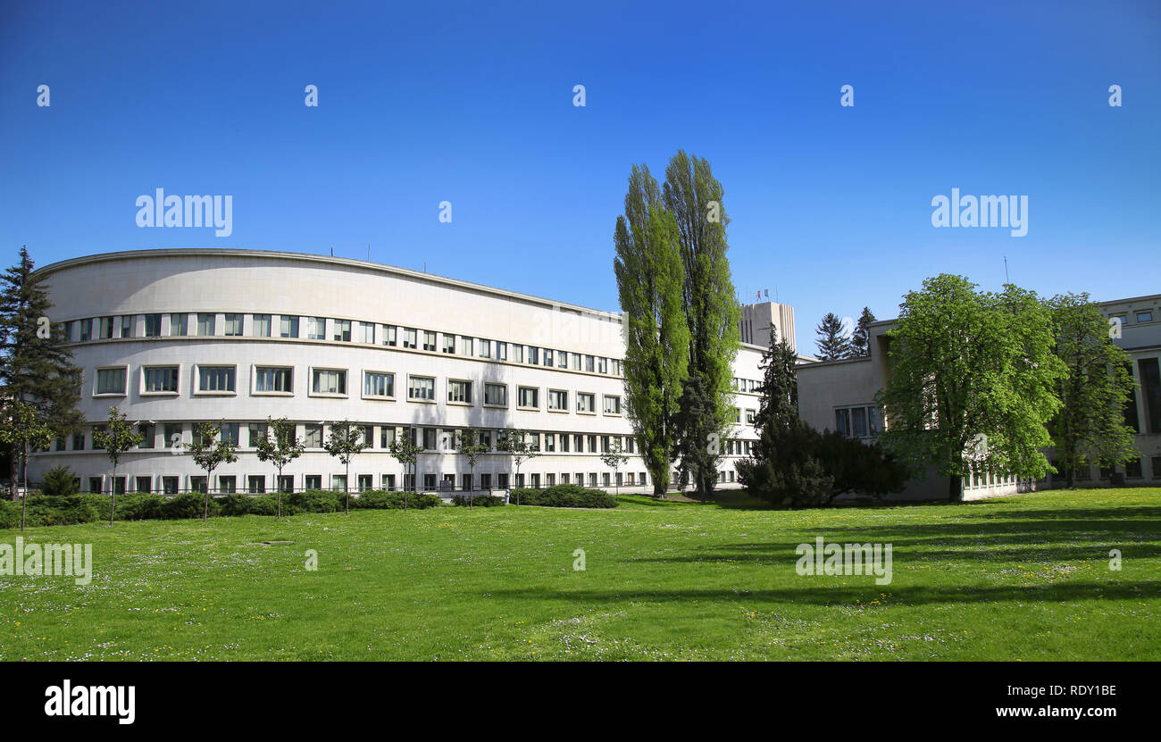 Banovina palace, Parliament building of province Vojvodina in Novi Sad ...