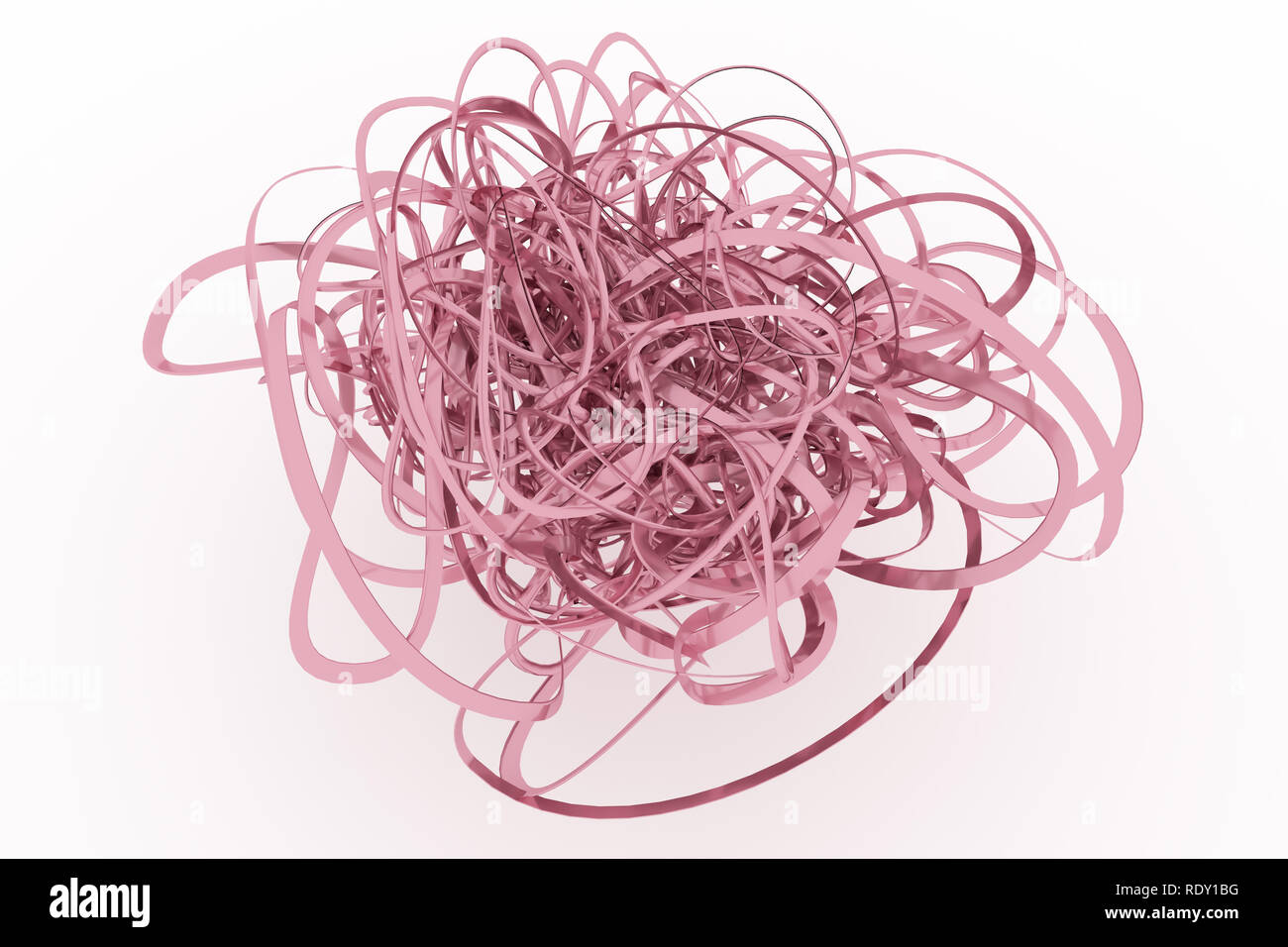 CGI composition, bunch of messy string geometric, for design texture or ...