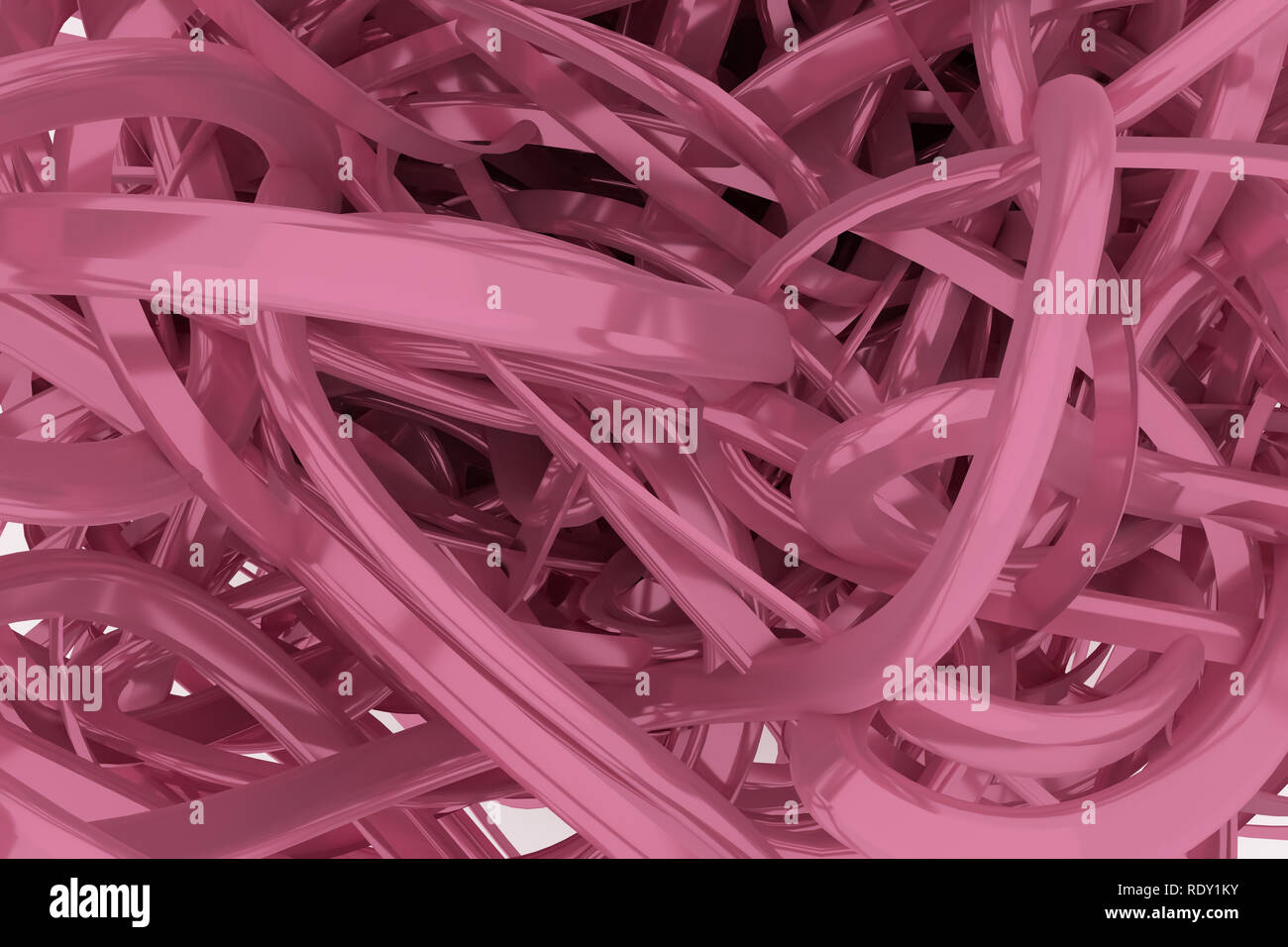 Bunch of messy string geometric, illustrations of CGI composition, for ...