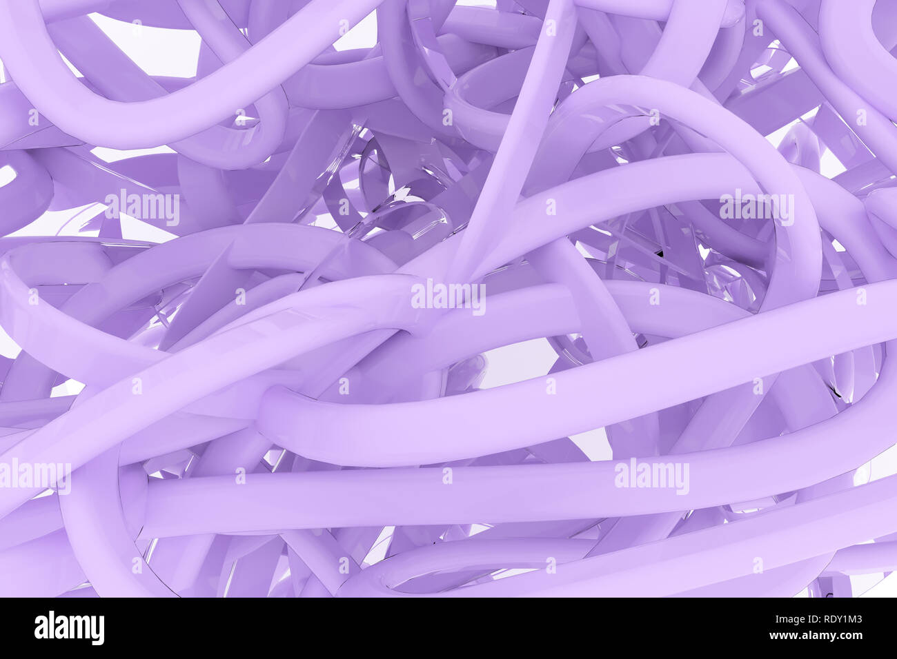 Geometric, bunch of messy string, CGI composition. For web page ...
