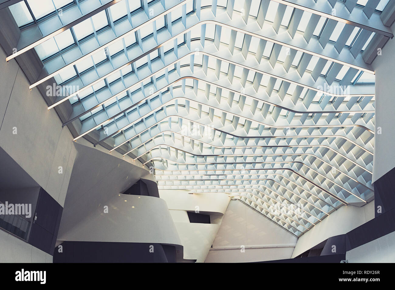 modern architecture with glass roof Stock Photo - Alamy