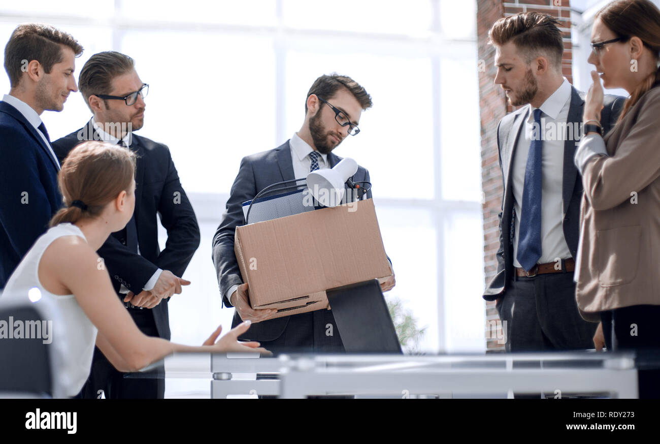 Sad office goodbye hi-res stock photography and images - Alamy