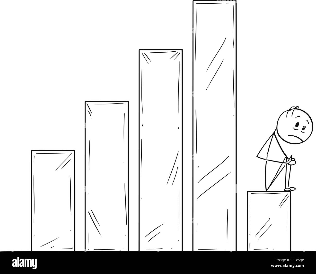 Stick figure drawing graph hi-res stock photography and images - Alamy