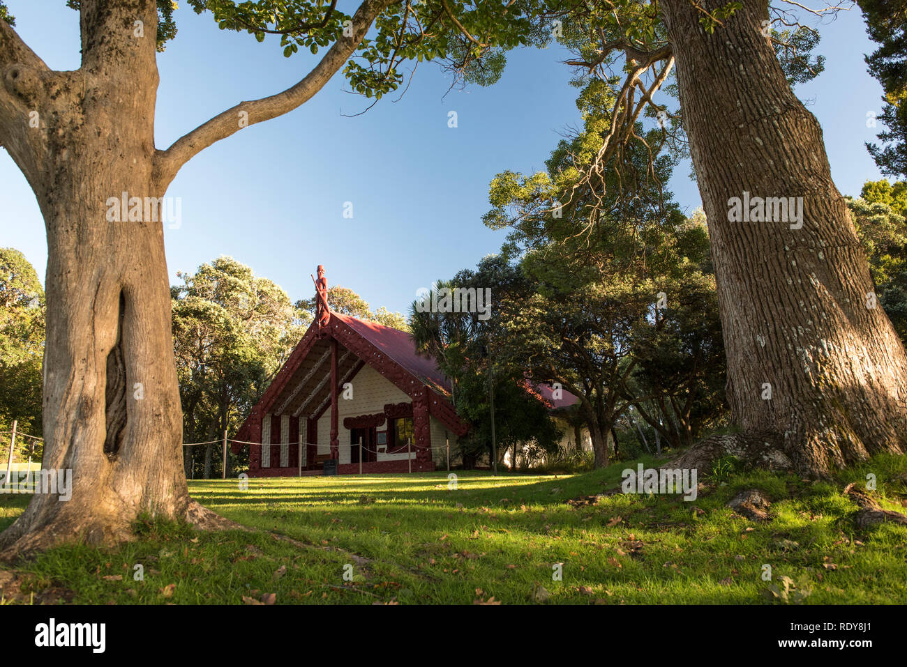 Te Whare Rūnanga (the House of Assembly). The Waitangi Treaty Grounds ...