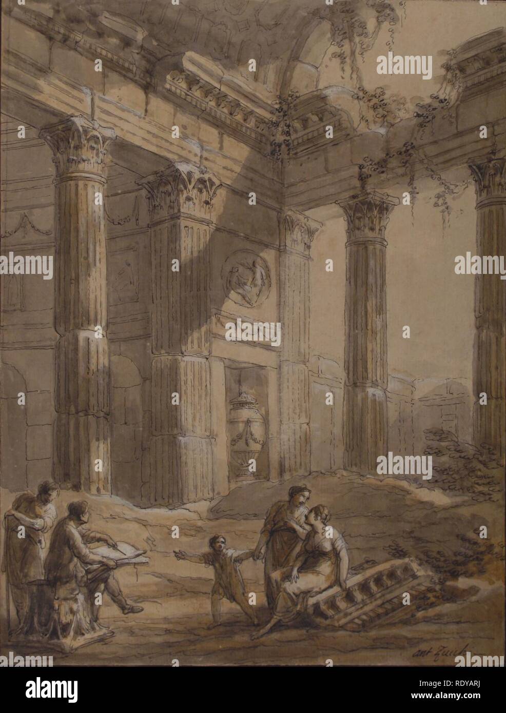 Artist among ruins hi-res stock photography and images - Alamy