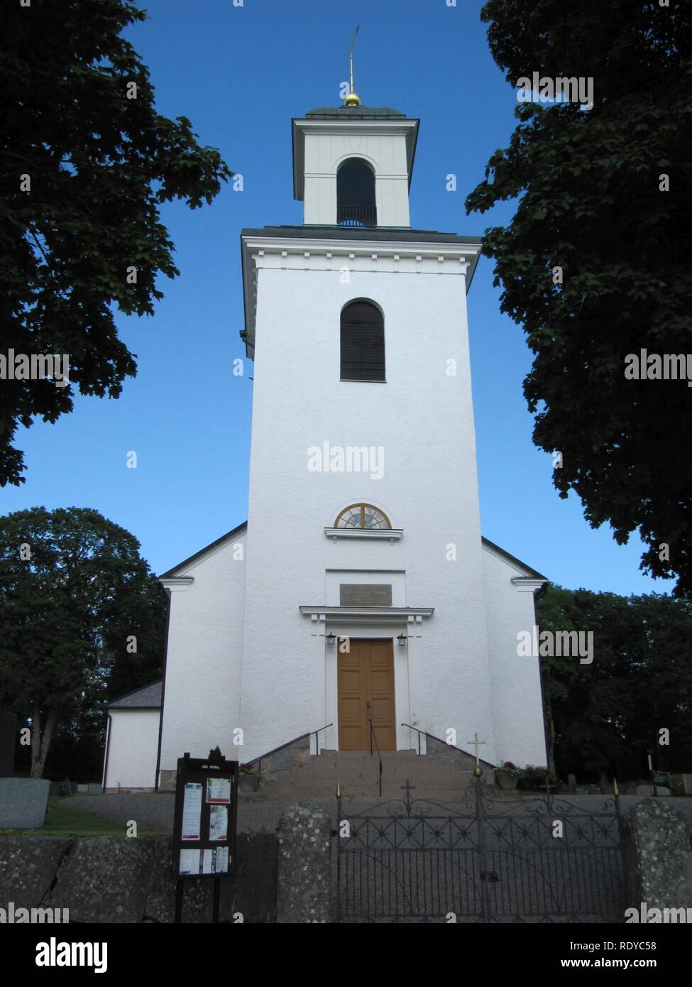 Asa kyrka ext3 Stock Photo - Alamy