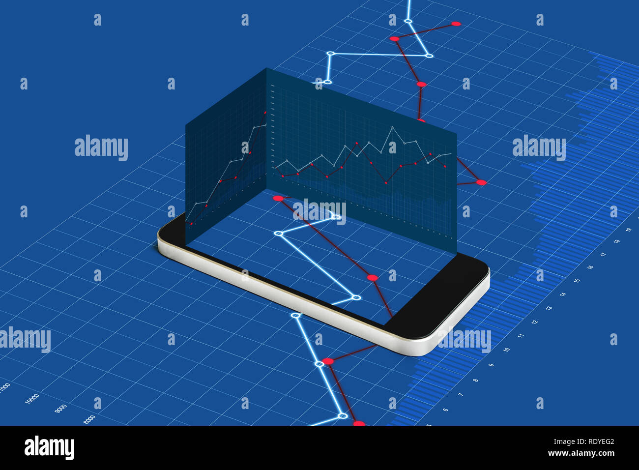 Isometric graph hi-res stock photography and images - Alamy