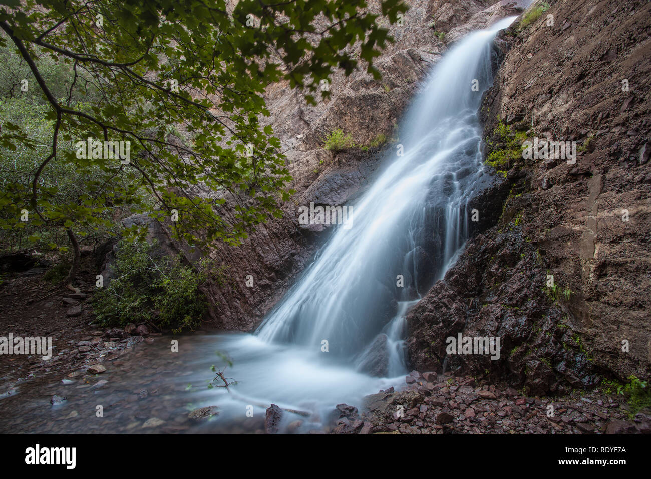 Waterfall in Soledad Canyon in the Organ Mountains, near Las Cruces New ...