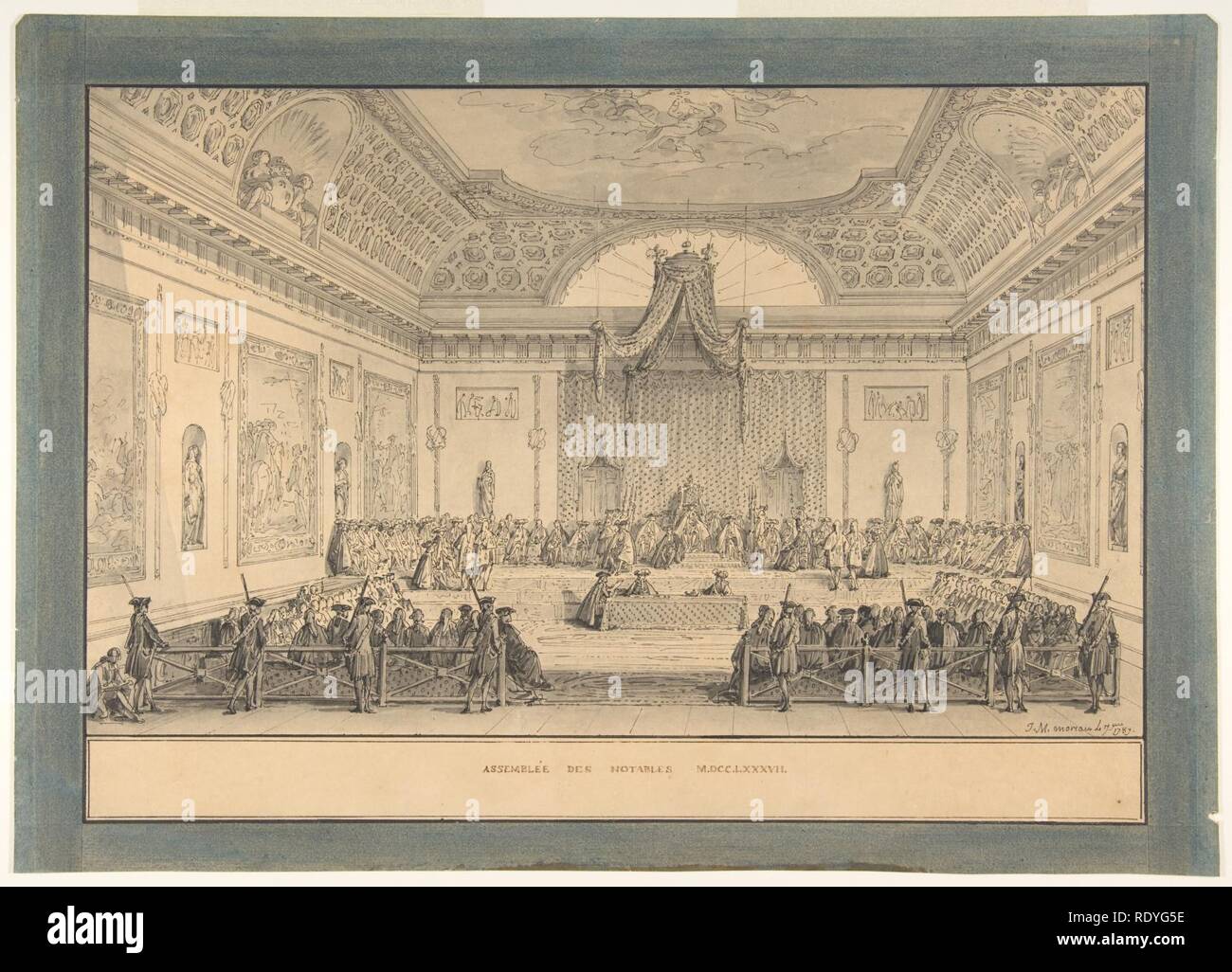 Assemblée des Notables, Versailles, 1787 Stock Photo - Alamy