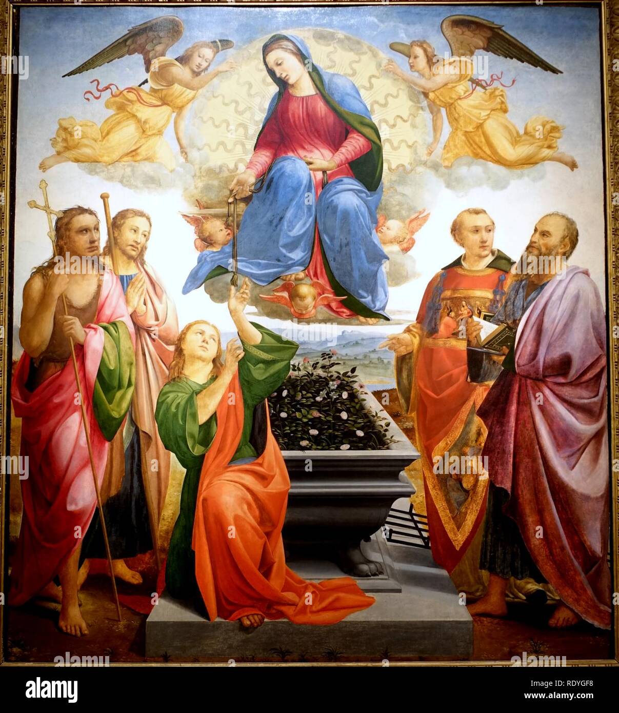 Assumption of the Virgin by Francesco Granacci, c. 1515, oil on wood ...