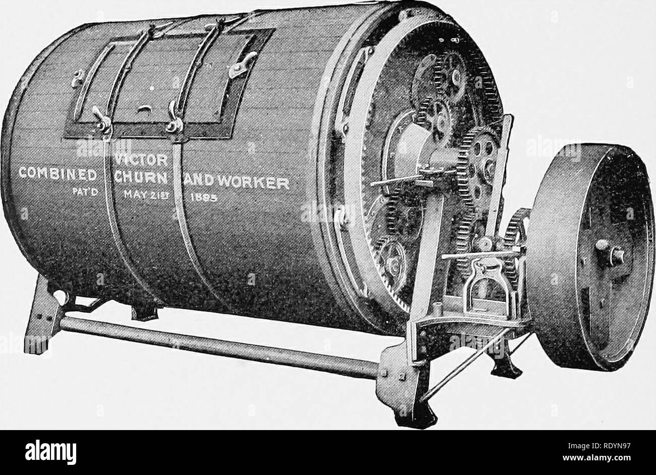 Dairy sour milk products Black and White Stock Photos & Images - Alamy