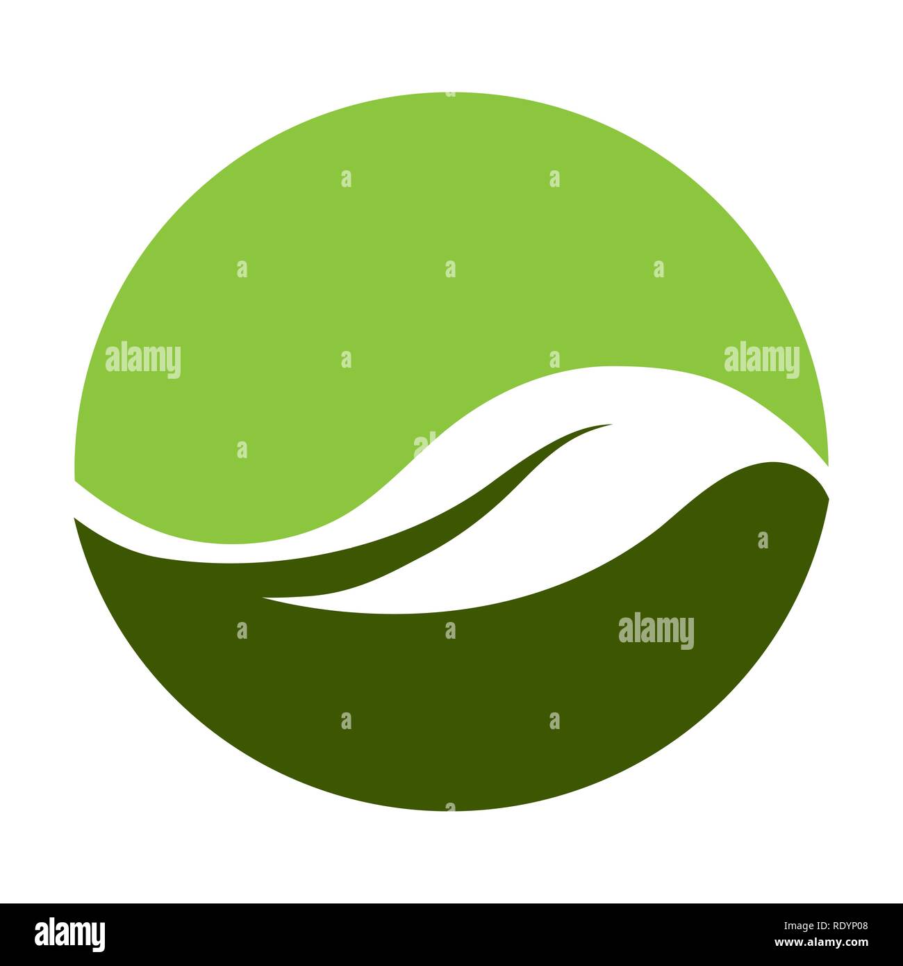 Color logo on the theme of ecology, nature and environmental protection ...