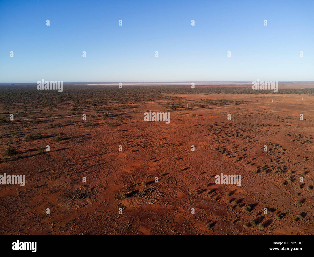 Aerial of the arid desert environment of South Australia Stock Photo ...