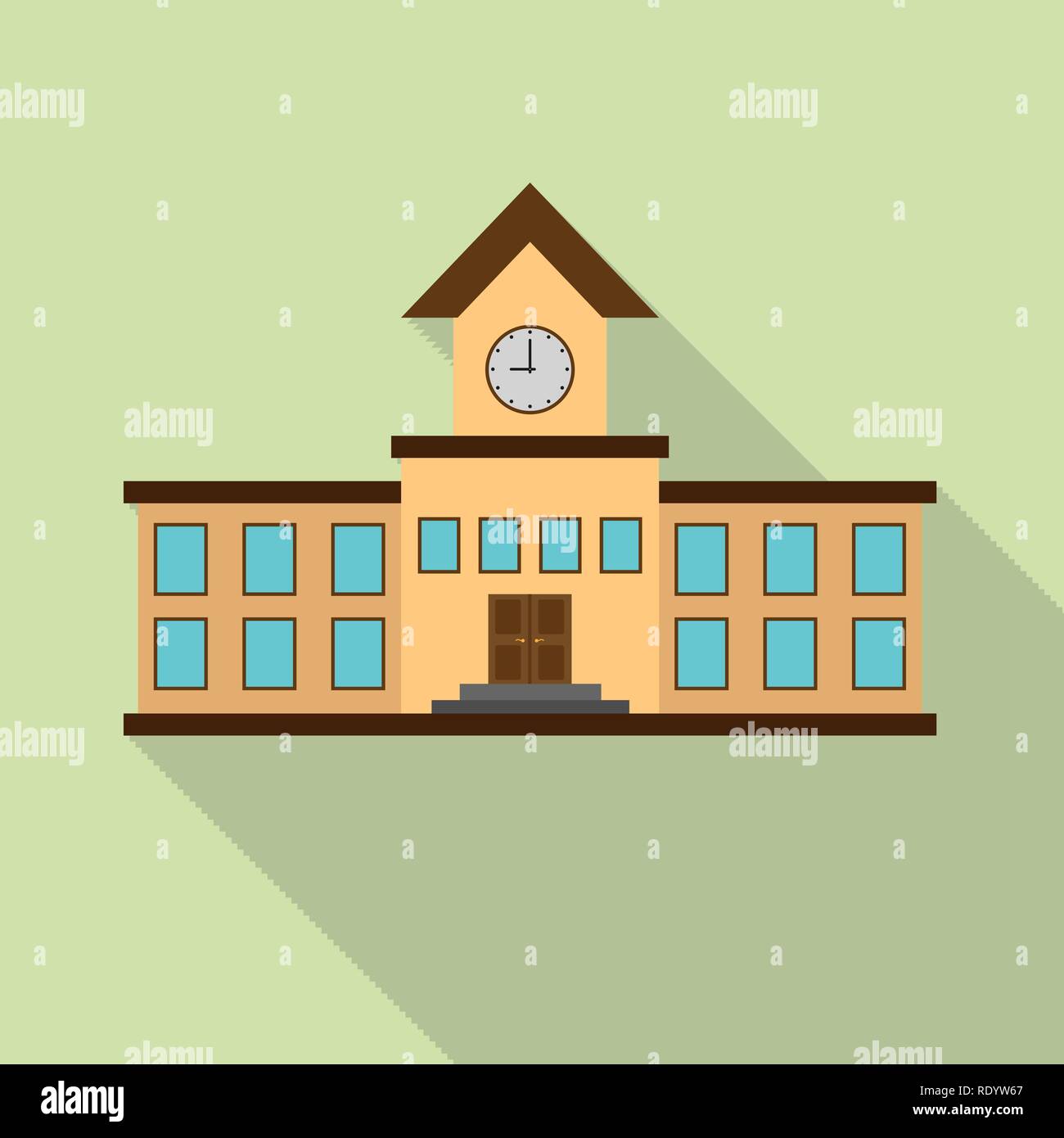 Modern long building Stock Vector Images - Alamy
