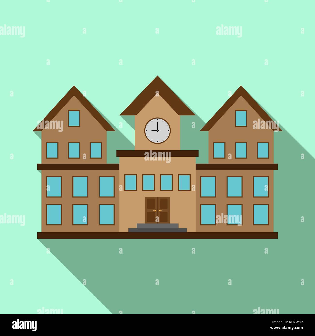 Modern architecture tower clock Stock Vector Images - Alamy