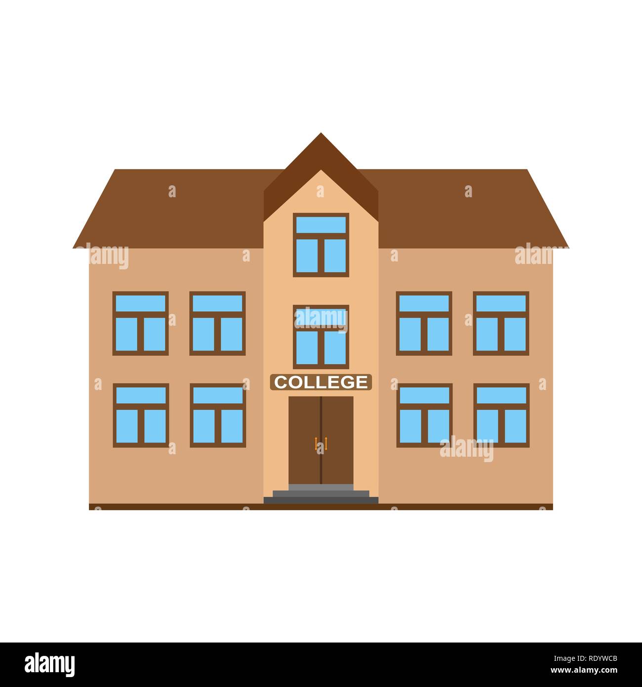 Two story porch Stock Vector Images - Alamy