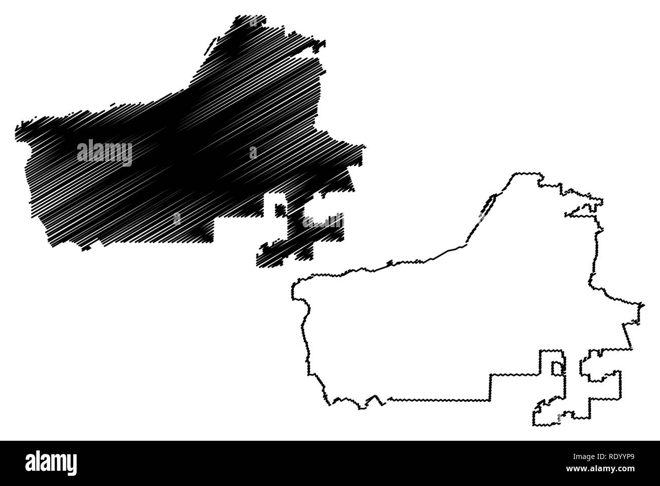 Riverside county map Black and White Stock Photos & Images - Alamy