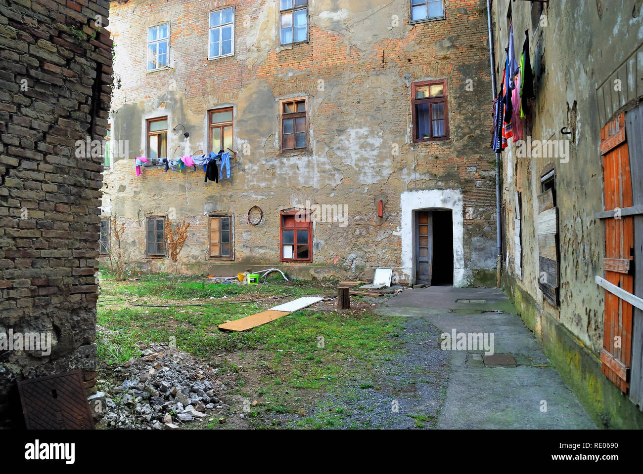 Senj, Croatia. Trg Clinica (English : Clinica square). Buildings ...