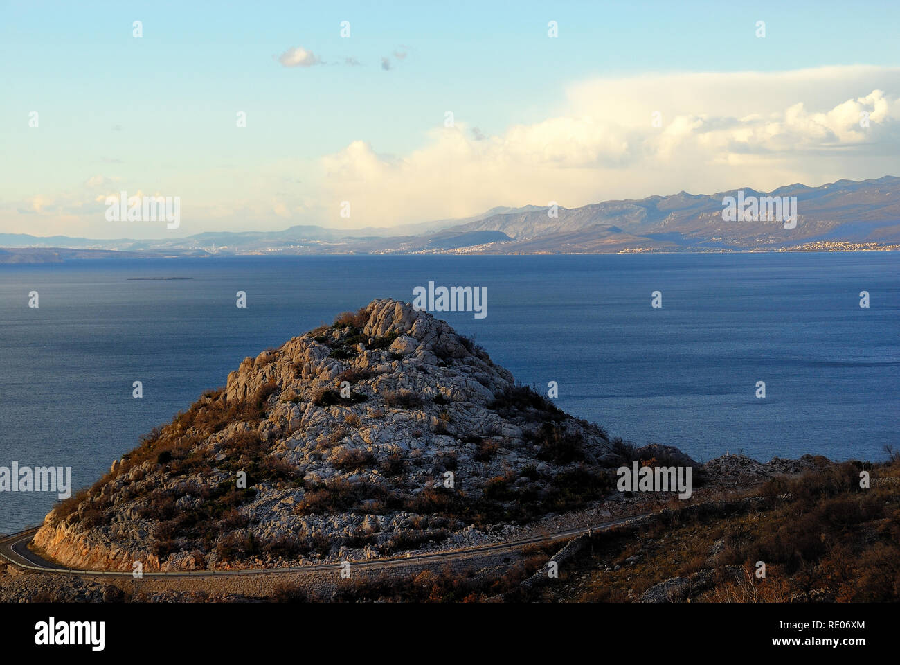 Croatia, Dalmatian coast. Landscape of the Dalmatian coast, Adriatic ...