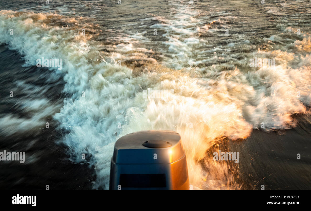 High speed motor fishing boat hi-res stock photography and images - Alamy