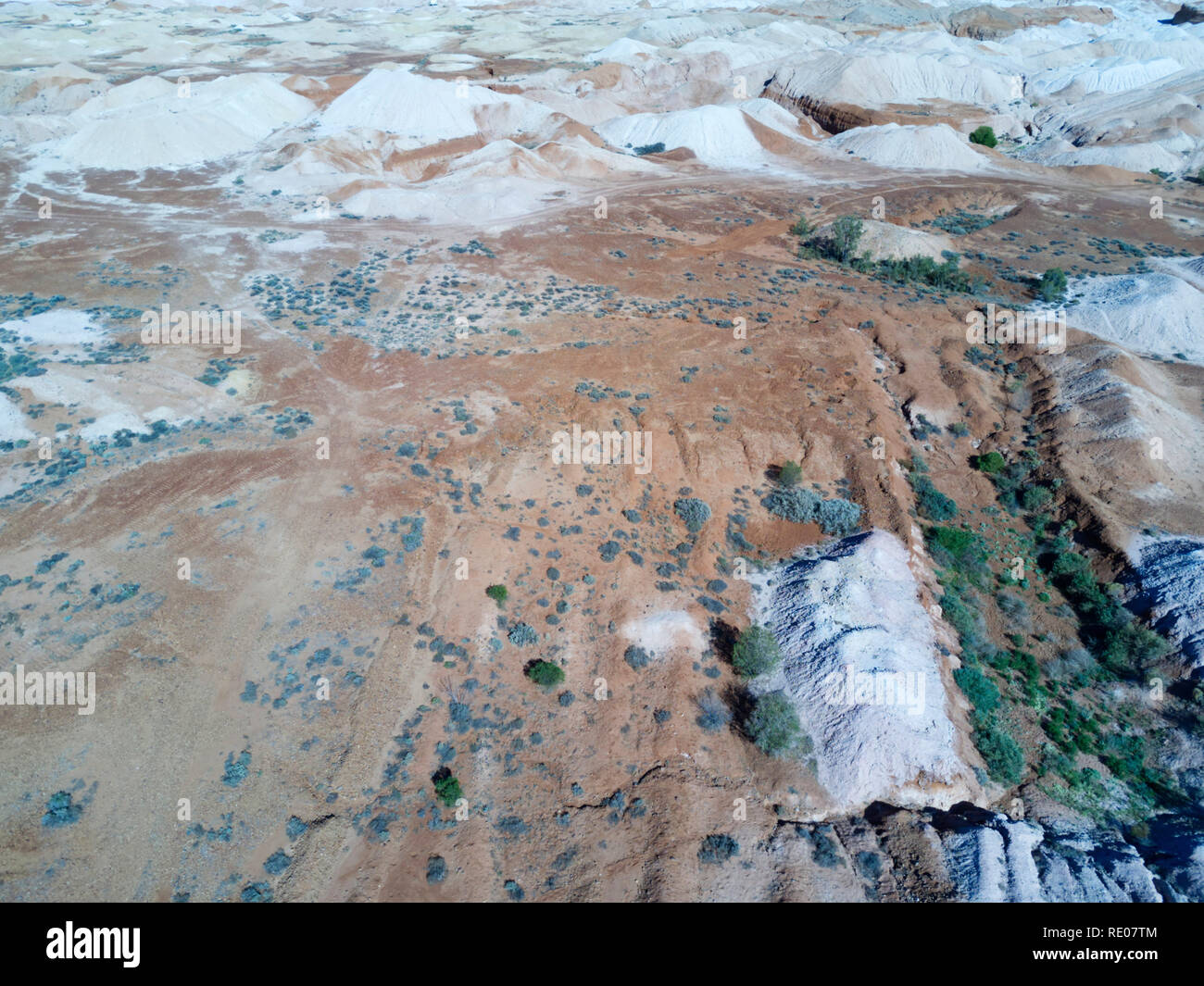 Aerial of the Andamooka Opal Fields in South Australia Stock Photo - Alamy