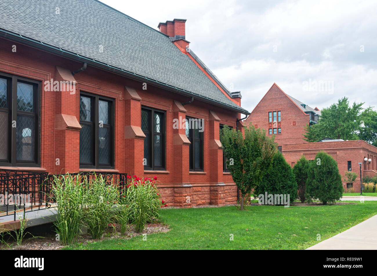landmark buildings in historic section of campus in milwaukee wisconsin ...